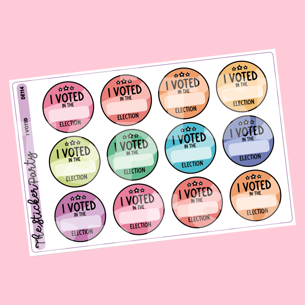 I Voted Planner Stickers Election Planner Stickers – The Sticker Party