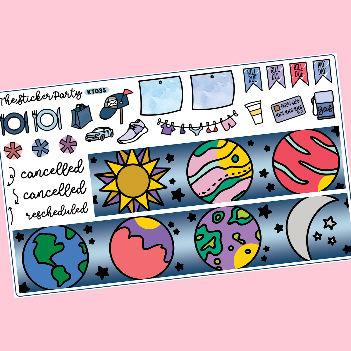 Out of This World Planets Kit in Standard Vertical Sizing – The Sticker ...