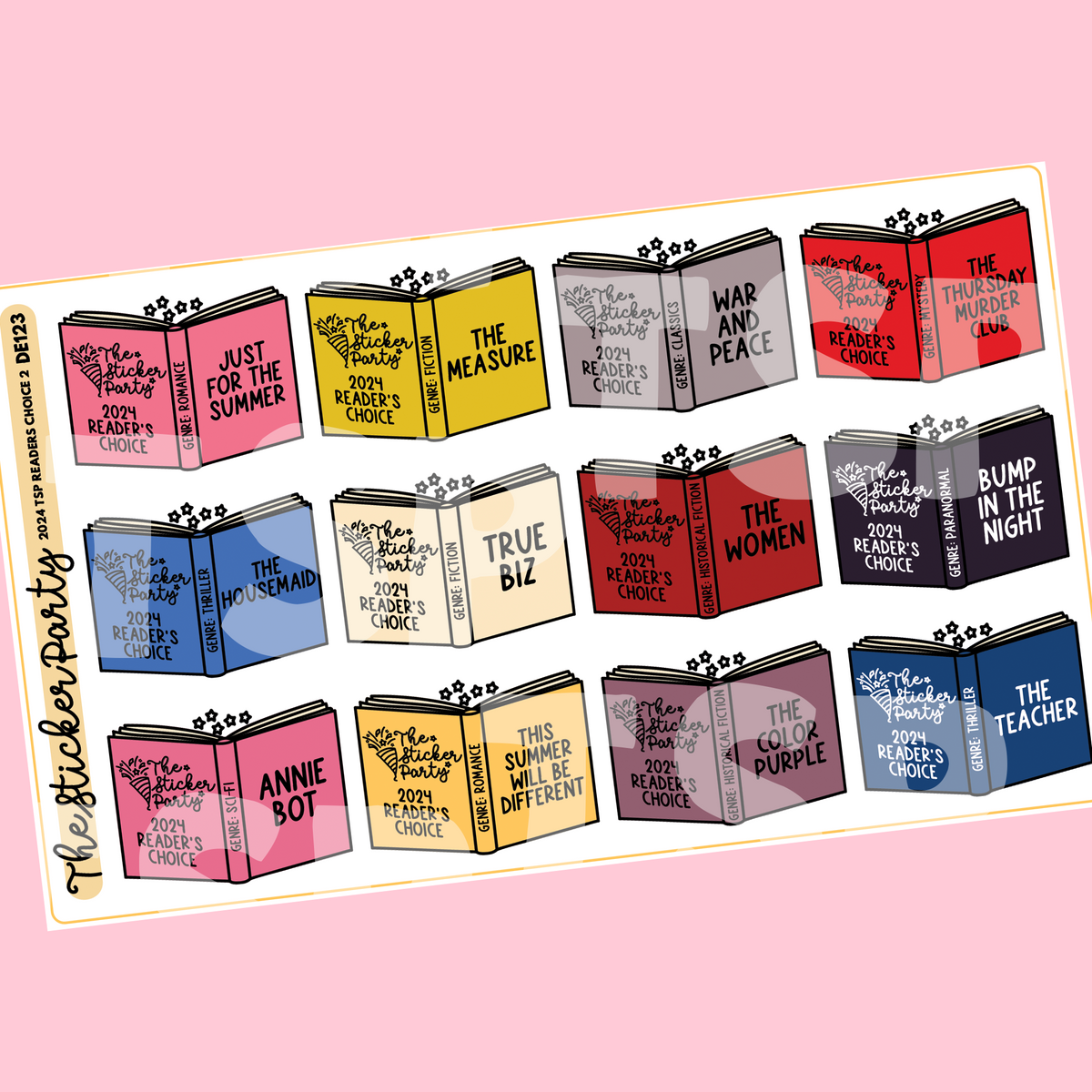 TSP Readers' Choice Kit 2024 | Popular 2024 Books Planner Stickers ...