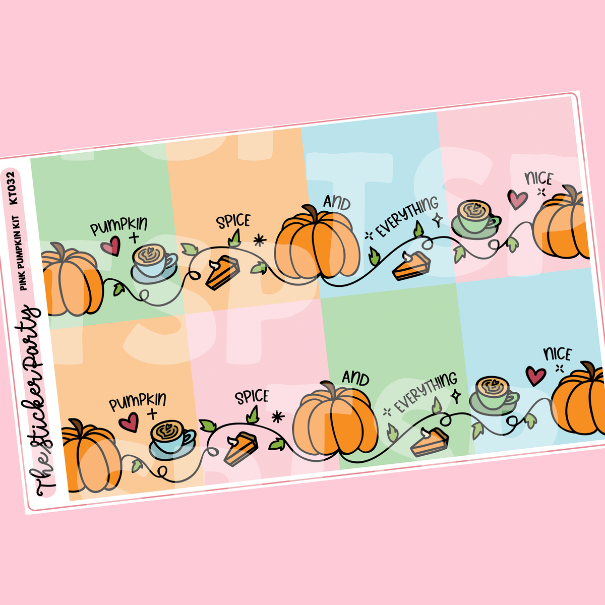 Pink Pumpkin Kit in Standard Vertical Sizing – The Sticker Party
