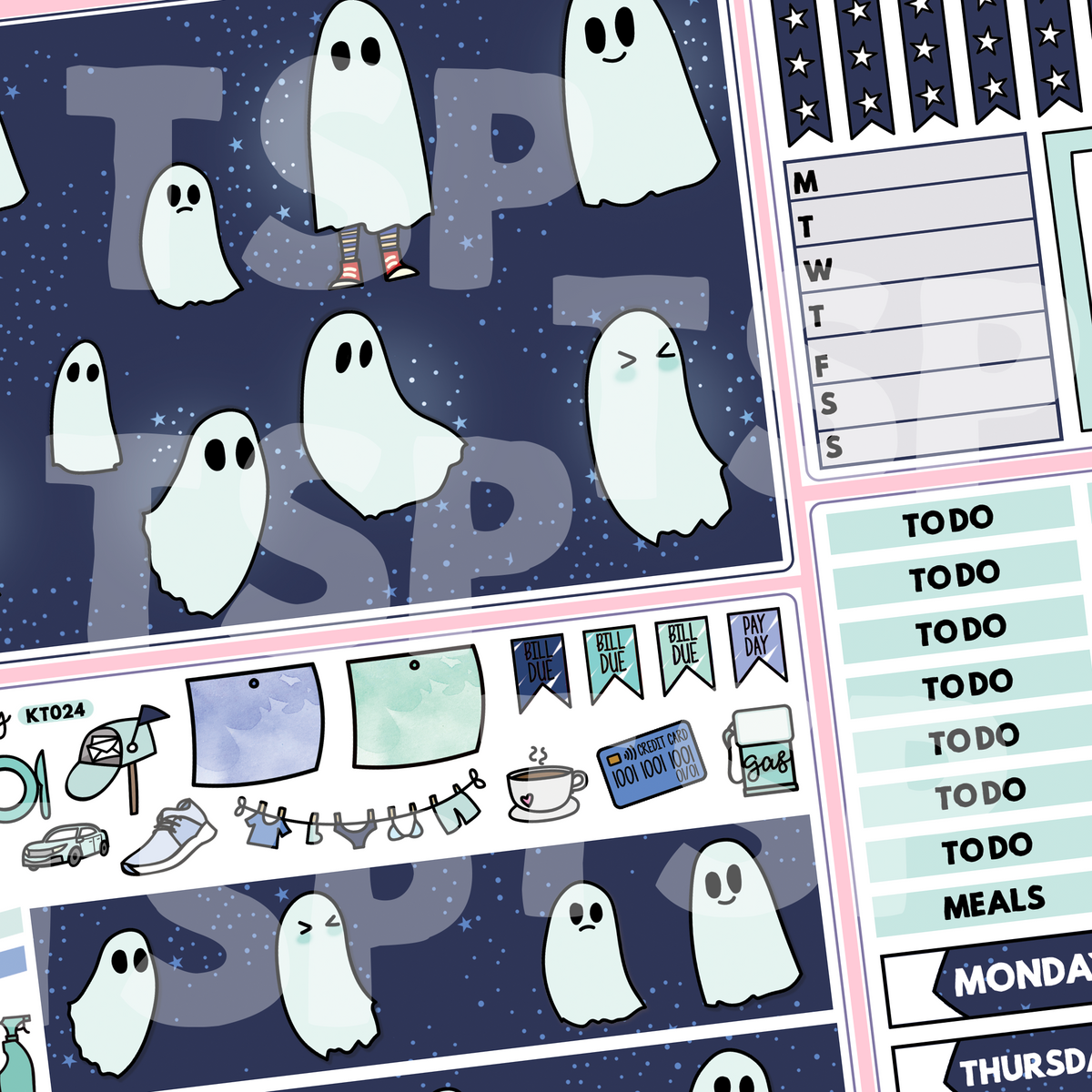 Ghosties Kit in Standard Vertical Sizing – The Sticker Party