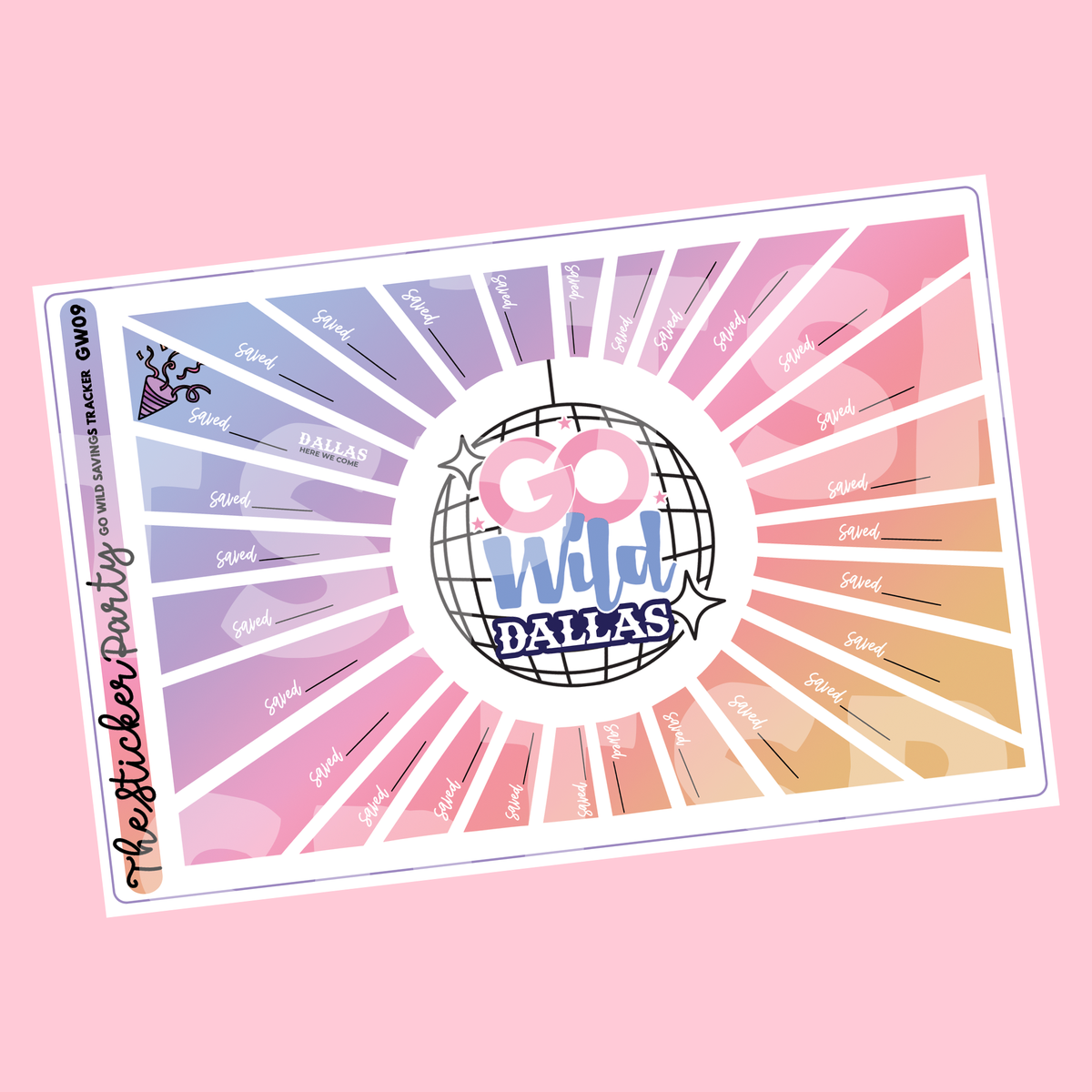 GO Wild 2024 SAVINGS TRACKER Sticker Kit | GO Wild 2024 Dallas GW 2024 ...