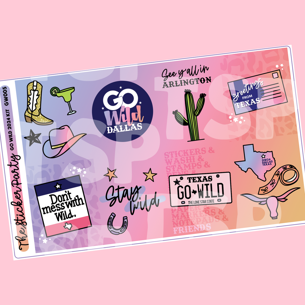 GO Wild 2024 STANDARD VERTICAL Sticker Kit | GO Wild 2024 Dallas GW 20 ...