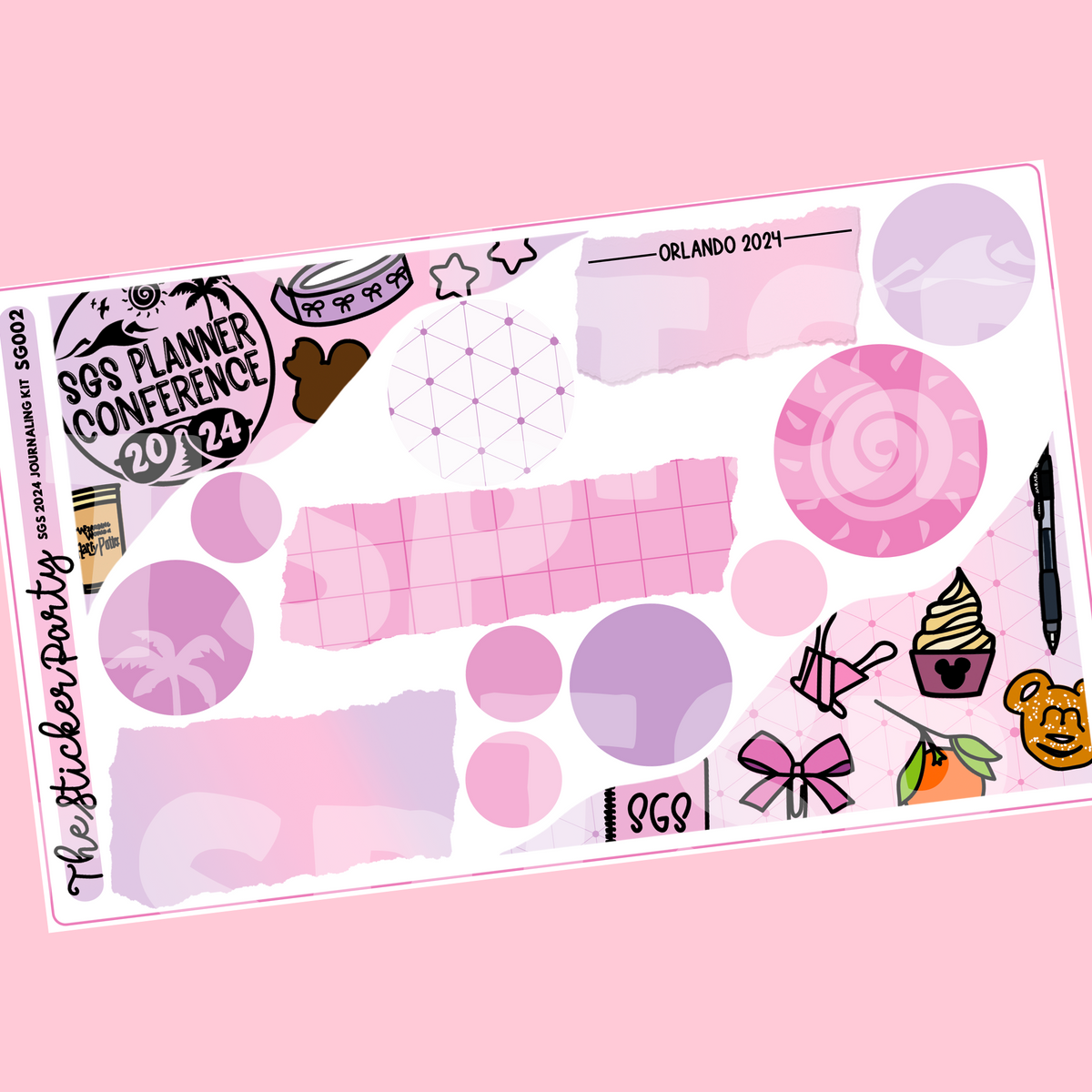 SGS 2024 JOURNALING KIT Stickers | SugaryGalShop Conference 2024 Orlan ...