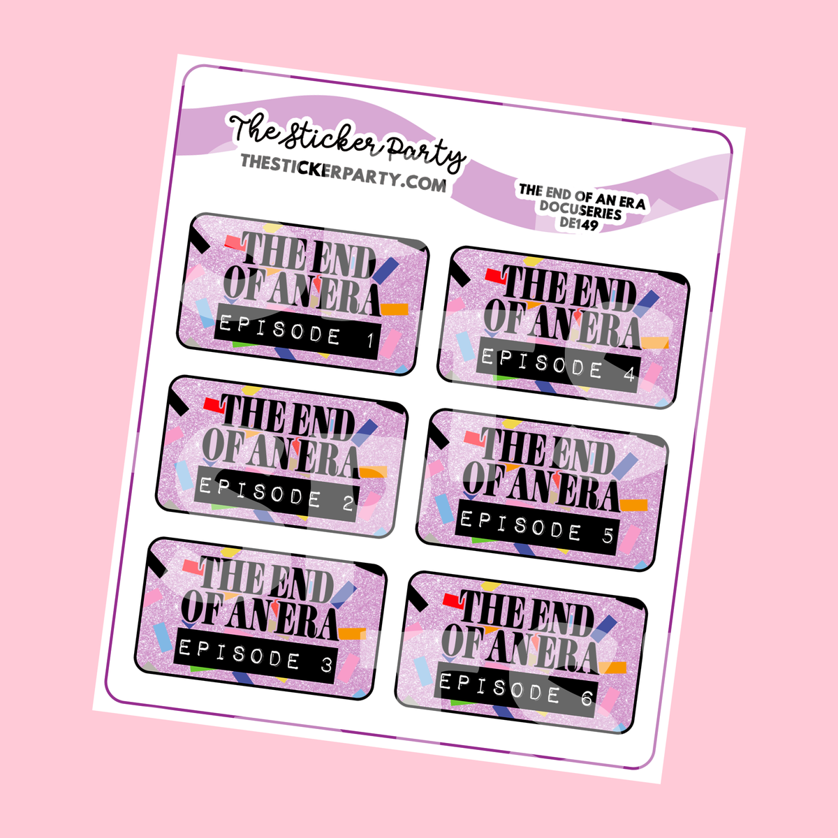 End of An Era Docuseries Planner Stickers – The Sticker Party