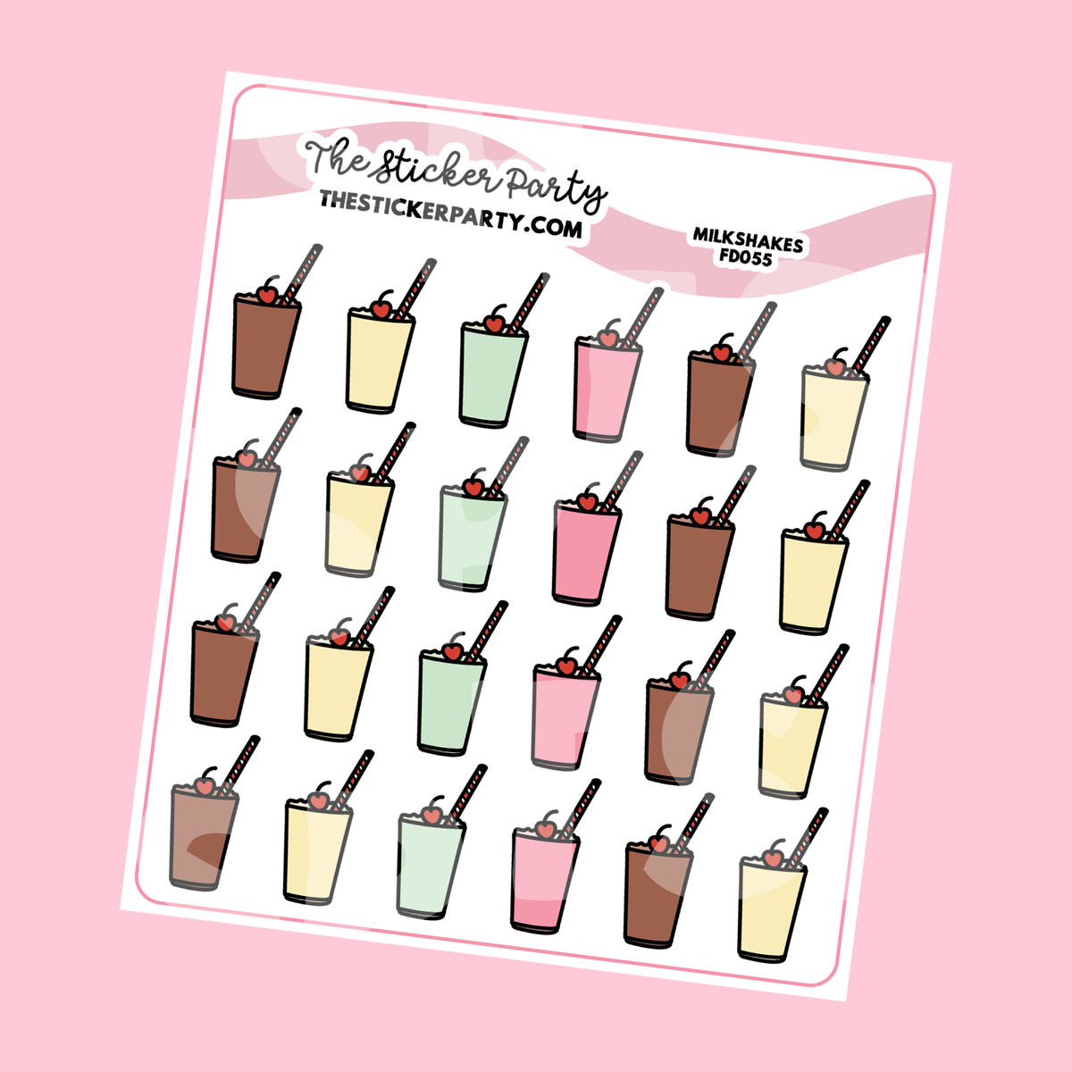 Milkshakes Planner Stickers – The Sticker Party
