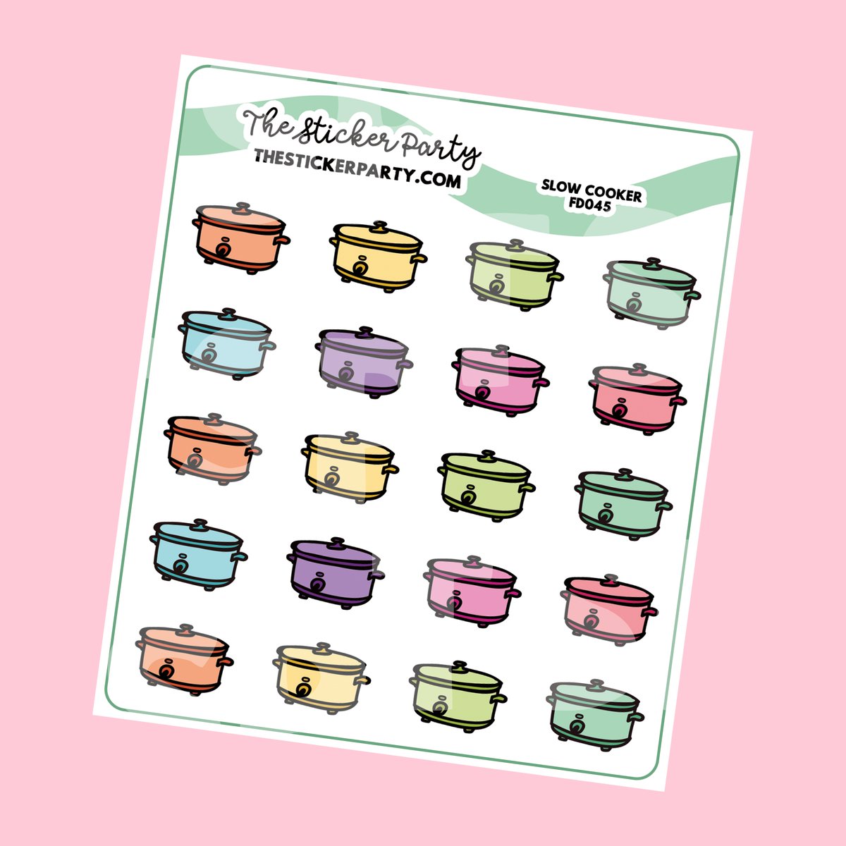 Slow Cooker Planner Stickers – The Sticker Party