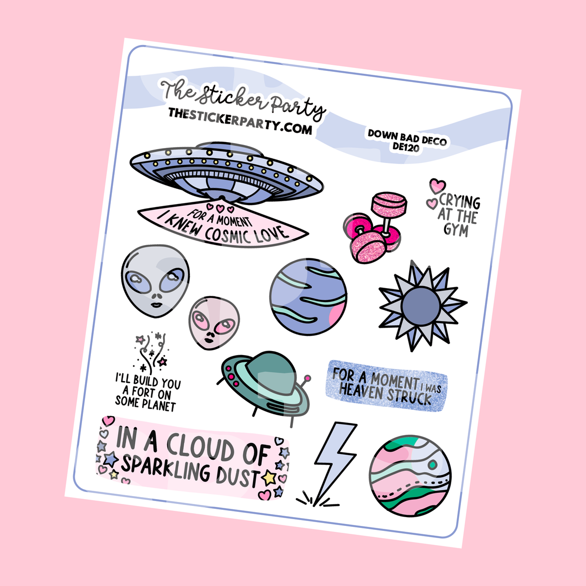 Down Bad Deco Planner Stickers – The Sticker Party
