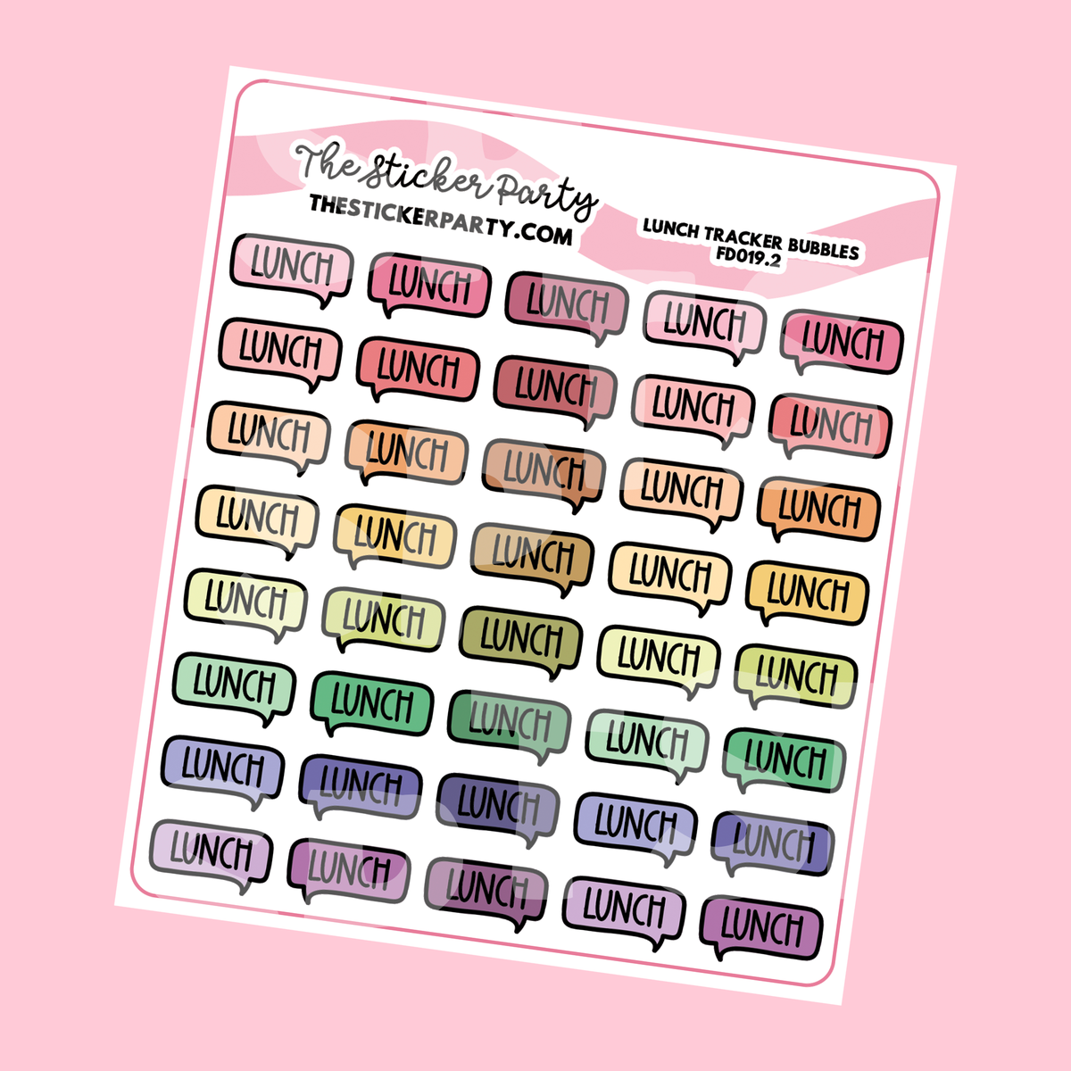 Lunch Mini Meal Planning Planner Stickers – The Sticker Party