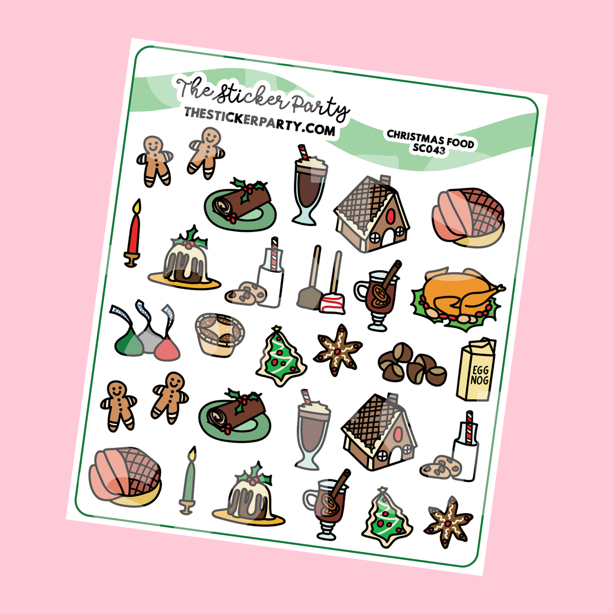 Christmas Foods Planner Stickers – The Sticker Party