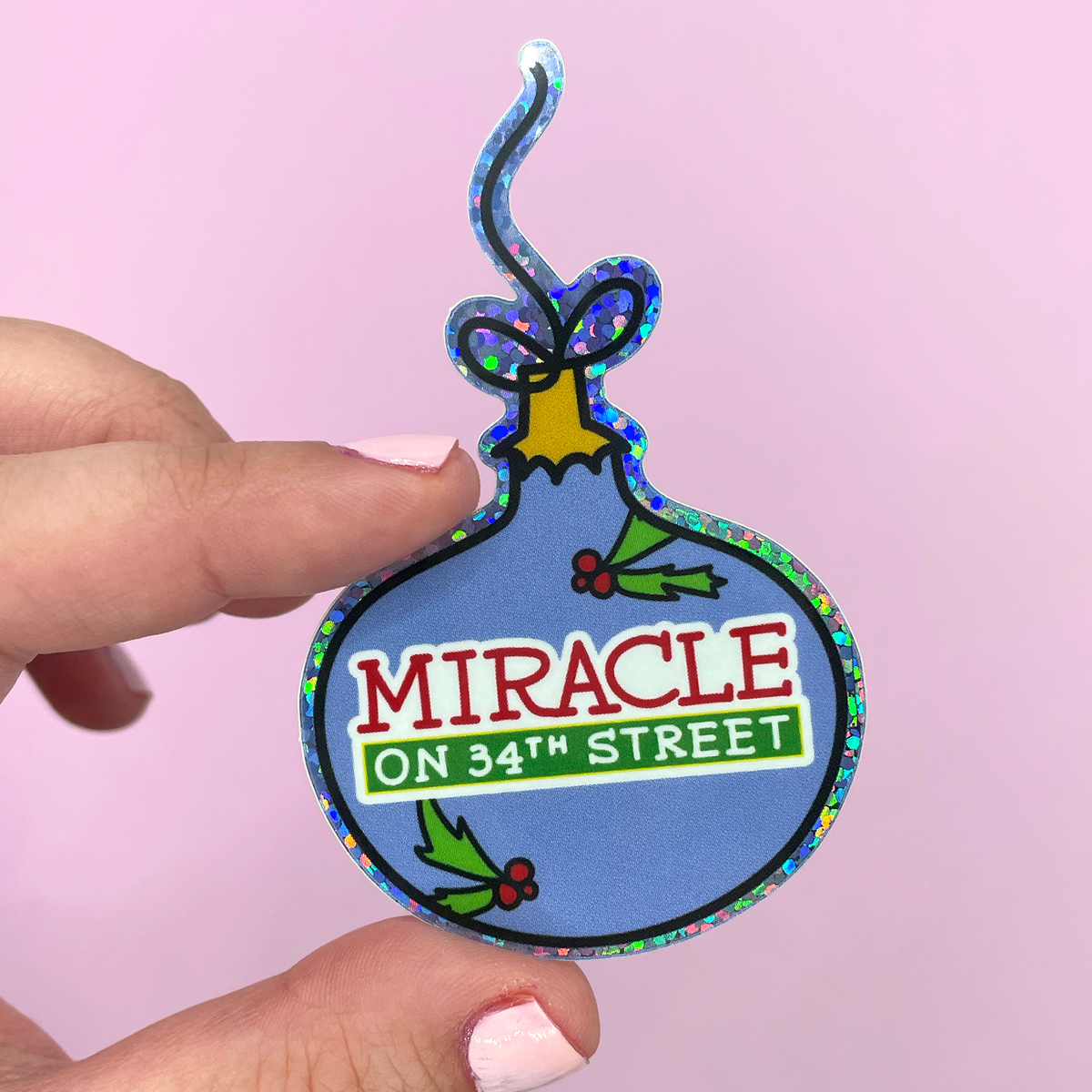 Miracle On 34th Street Movie Glitter Die Cut Sticker – The Sticker Party