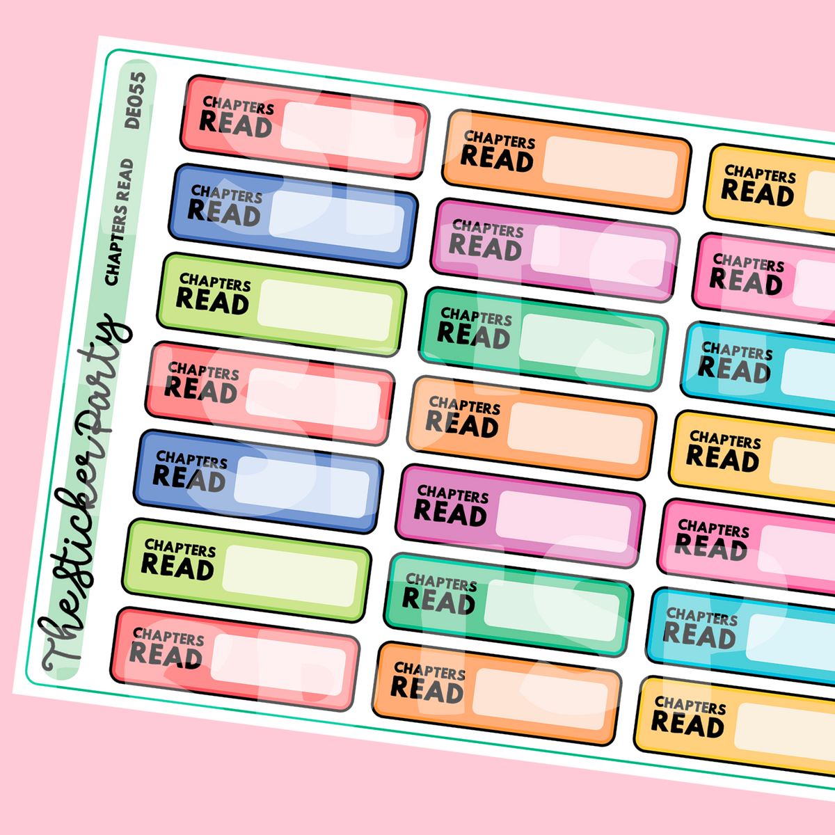 Chapters Read Planner Stickers – The Sticker Party