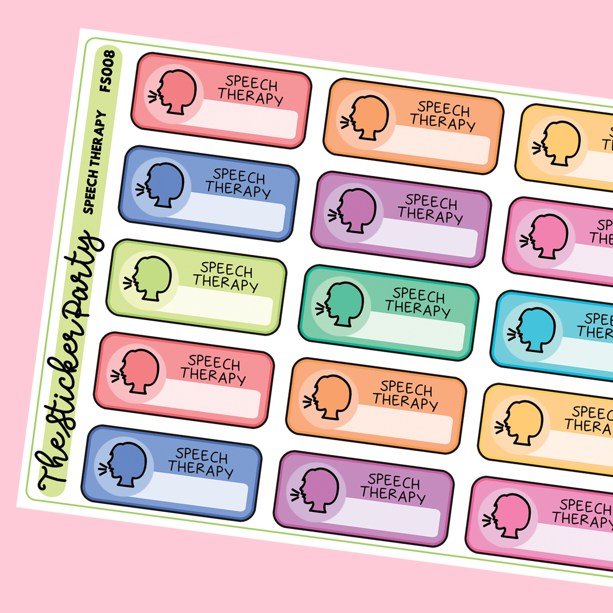 Speech Therapy Appointment Speech Therapy Stickers – The Sticker Party