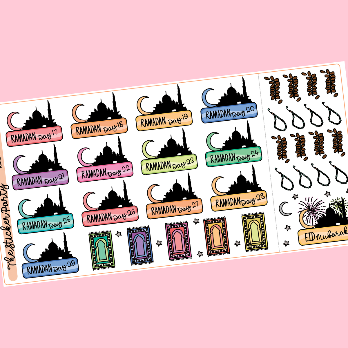Ramadan Planner Stickers Countdown to Eid – The Sticker Party