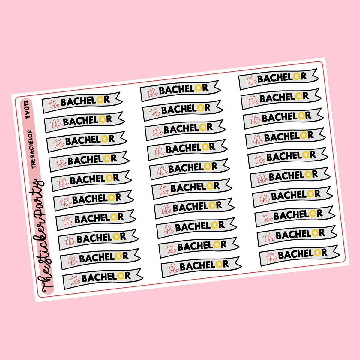 The Bach*lor TV Show Planner Sticker Kit – The Sticker Party