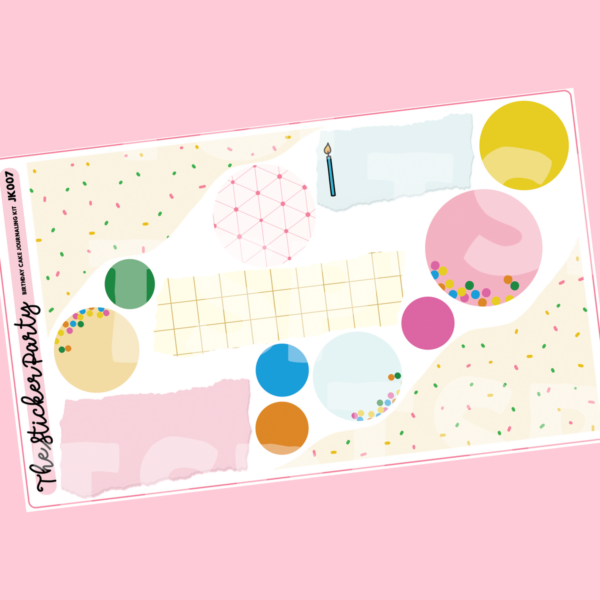 Birthday Cake Journaling Sticker Kit – The Sticker Party