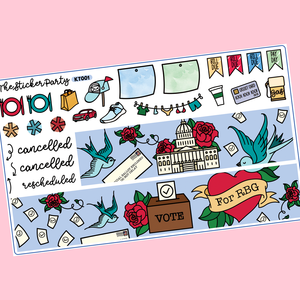 U.S. Election Kit in Standard Vertical Sizing – The Sticker Party