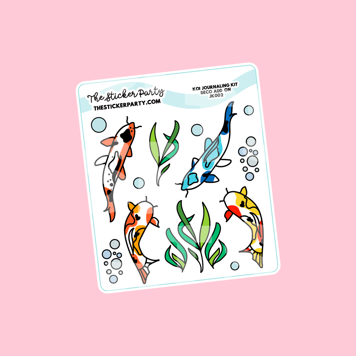 Koi Fish Sticker Sheet – The Sticker Party