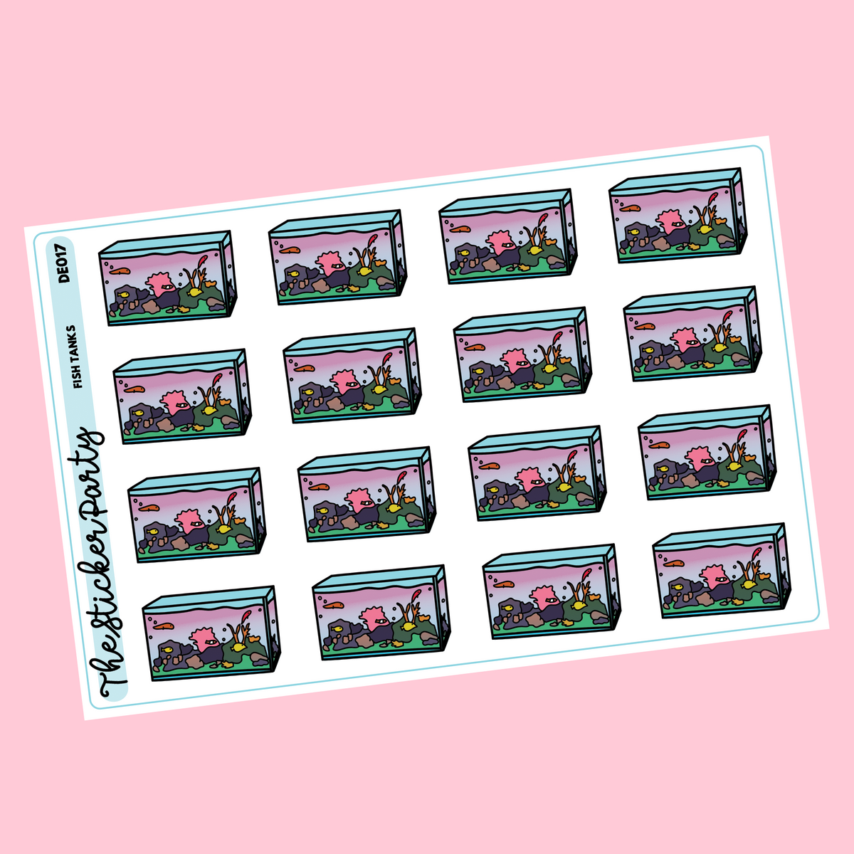 Fish Tank Planner Stickers – The Sticker Party