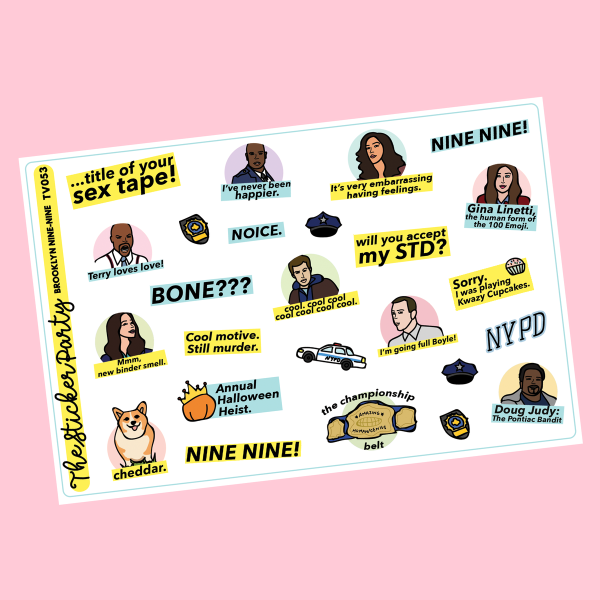 B99 TV Show Planner Sticker Kit – The Sticker Party
