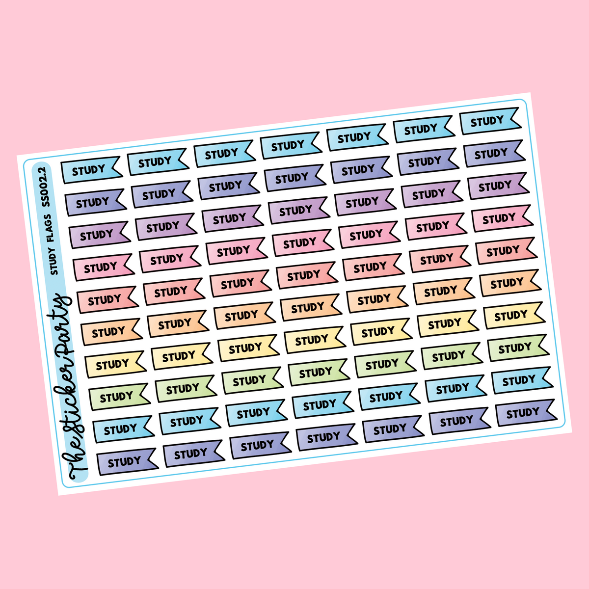 Study Flags Planner Stickers – The Sticker Party