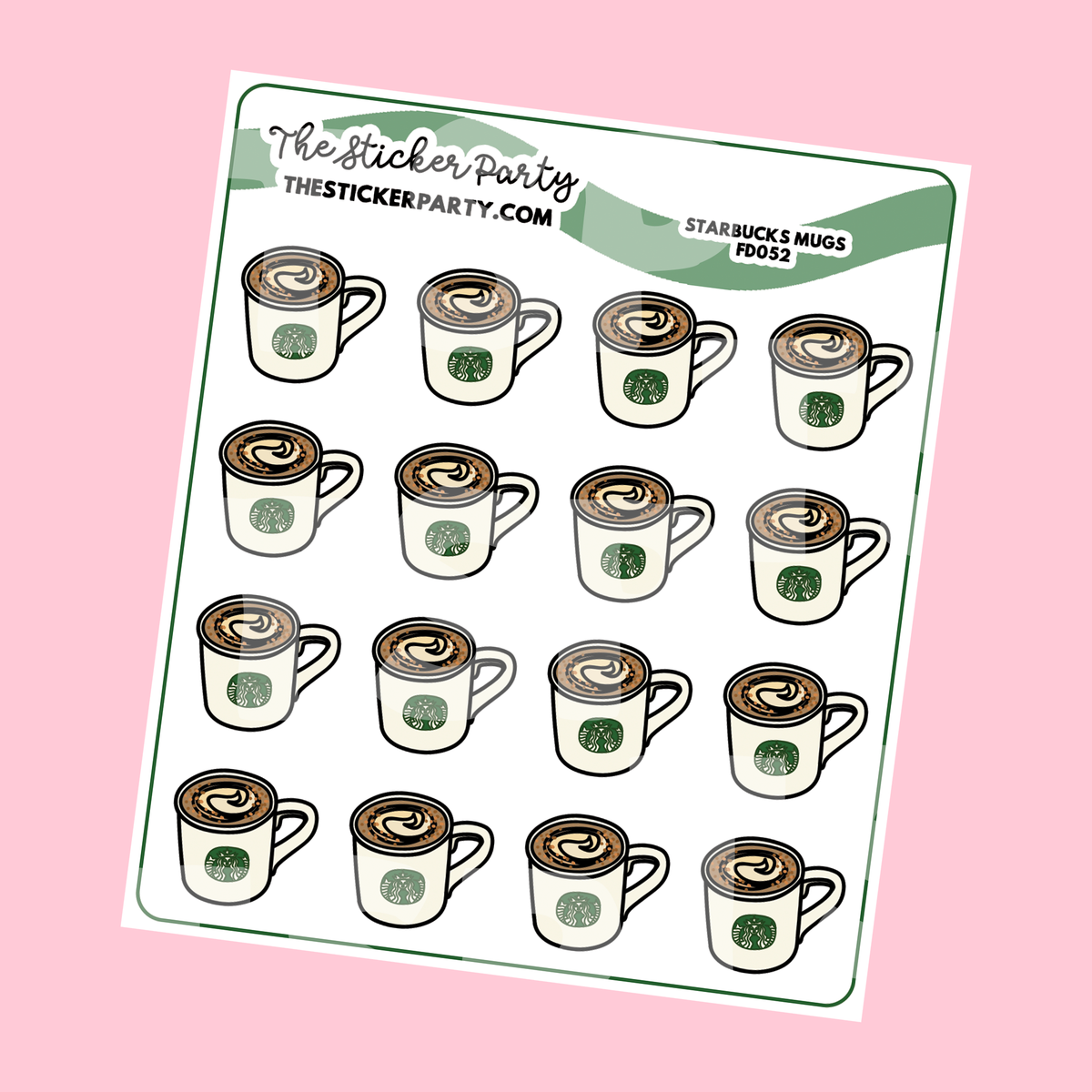 St*rbucks Mugs Planner Stickers – The Sticker Party