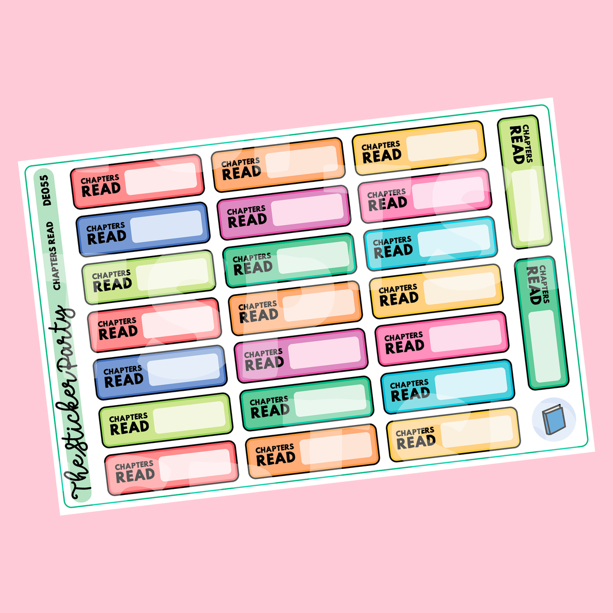 Chapters Read Planner Stickers – The Sticker Party