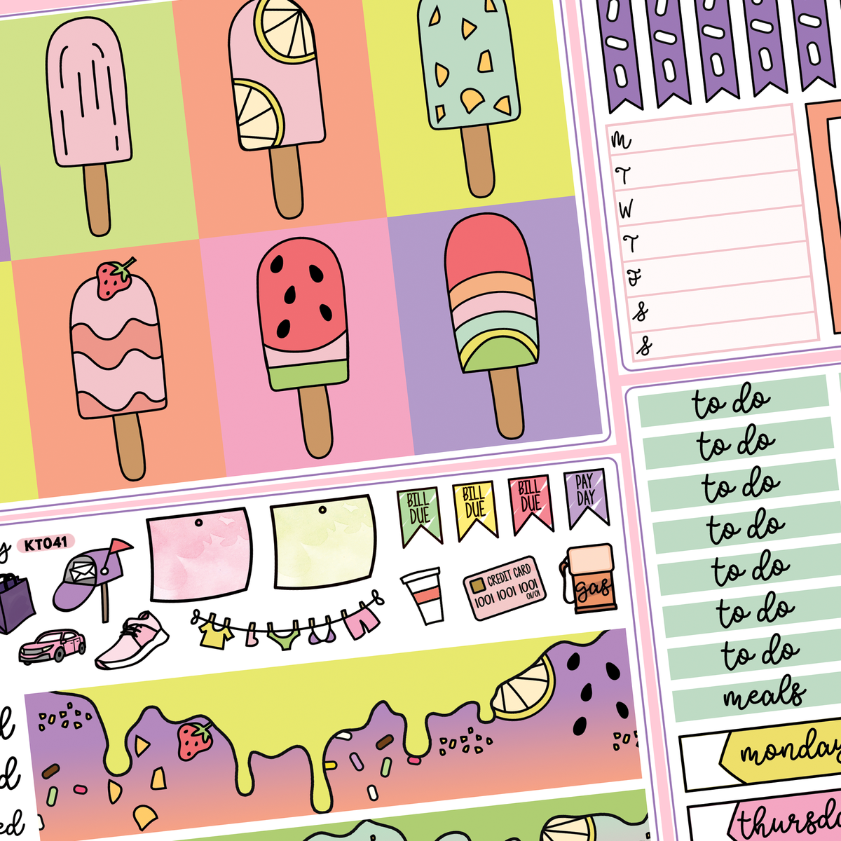 Popsicle Kit in Standard Vertical Sizing – The Sticker Party