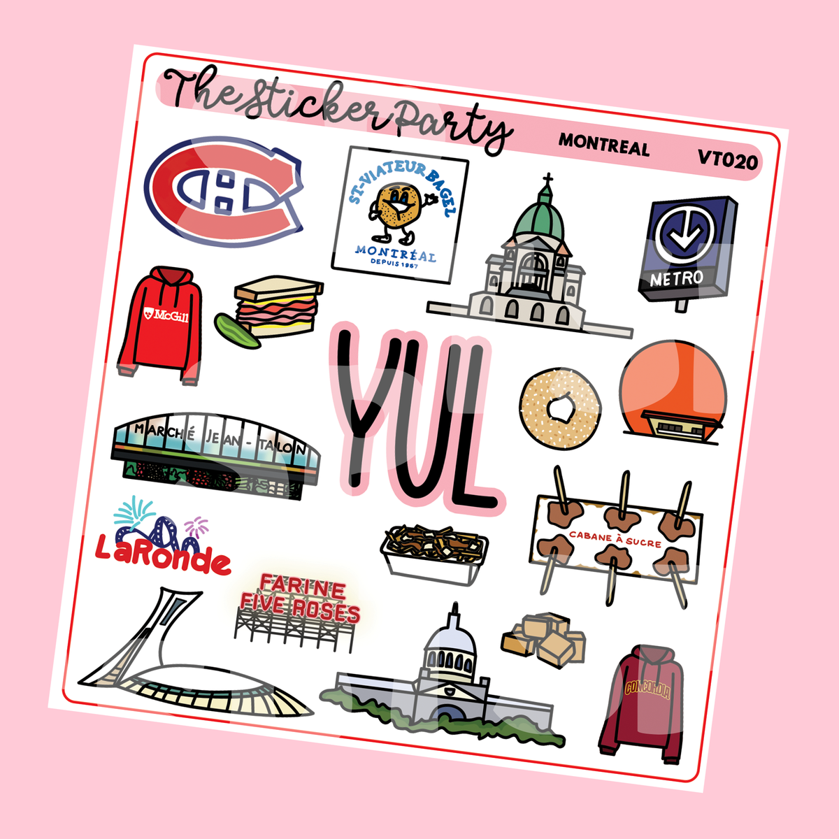 Montreal Planner Stickers – The Sticker Party