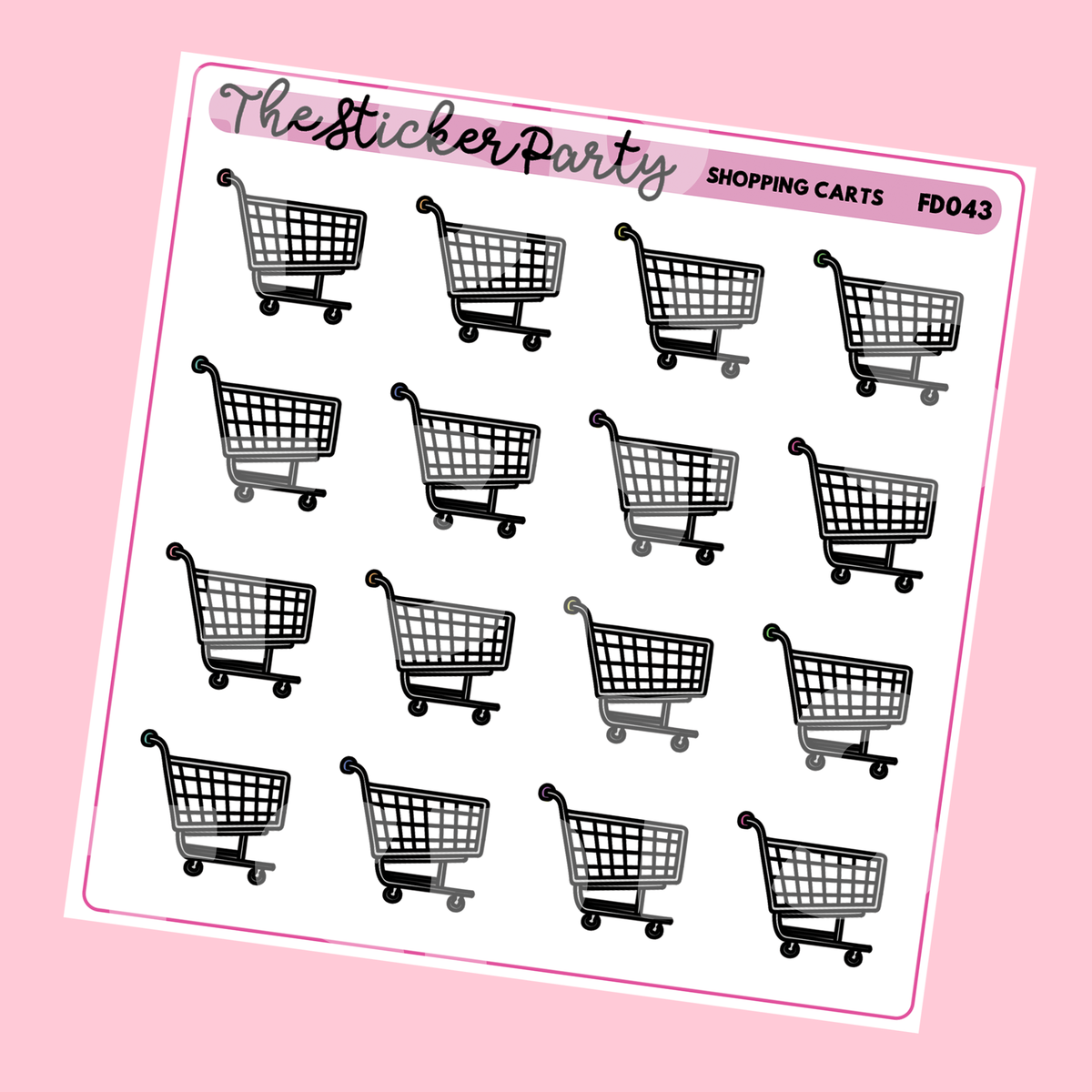 Shopping Cart Planner Stickers – The Sticker Party